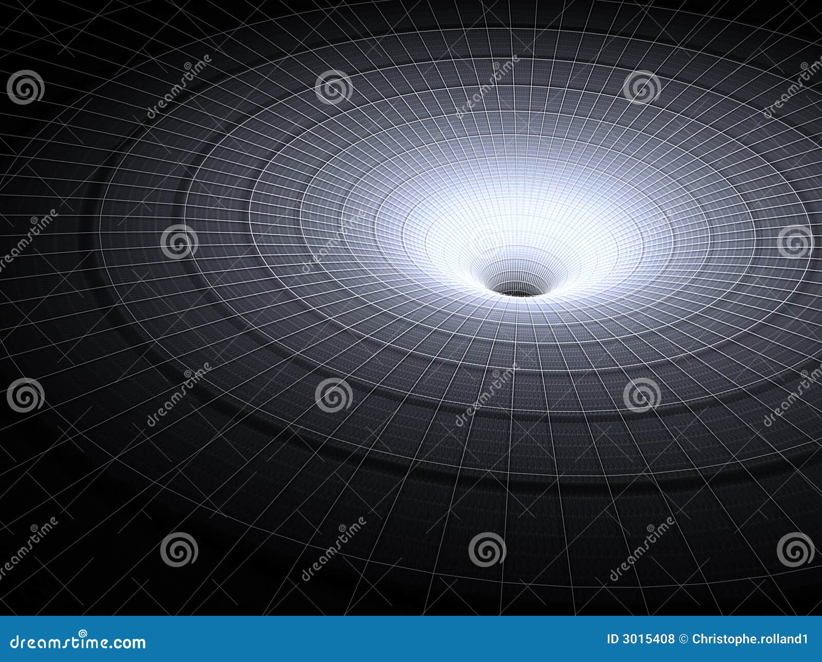 Black Hole Labeled Vector Illustration. Cosmos With Accretion ...