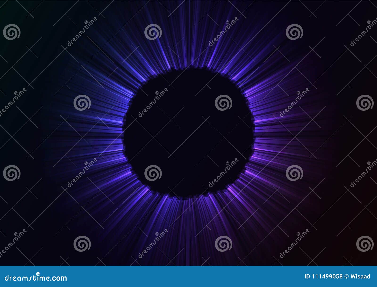 Black Hole in Abstract Blue Background Stock Vector - Illustration of ...