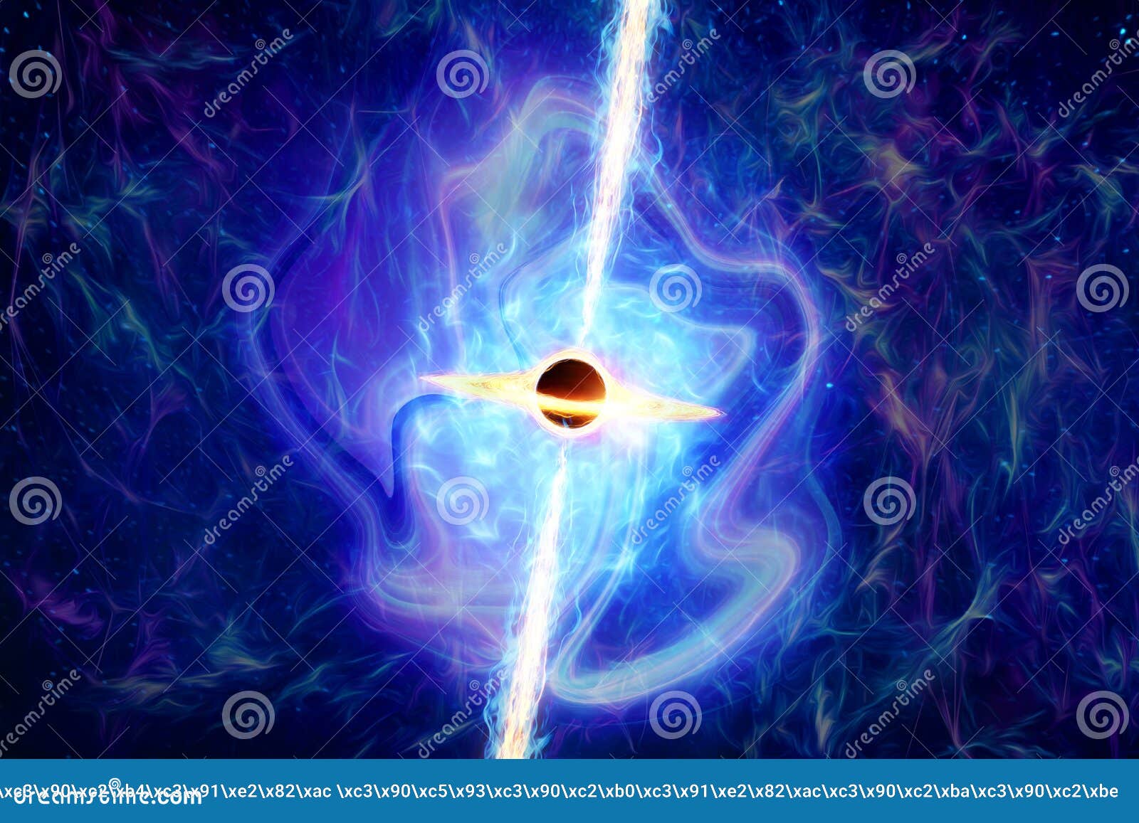 Glowing Hot Accretion Disk Orbiting Around Supermassive Black Hole ...