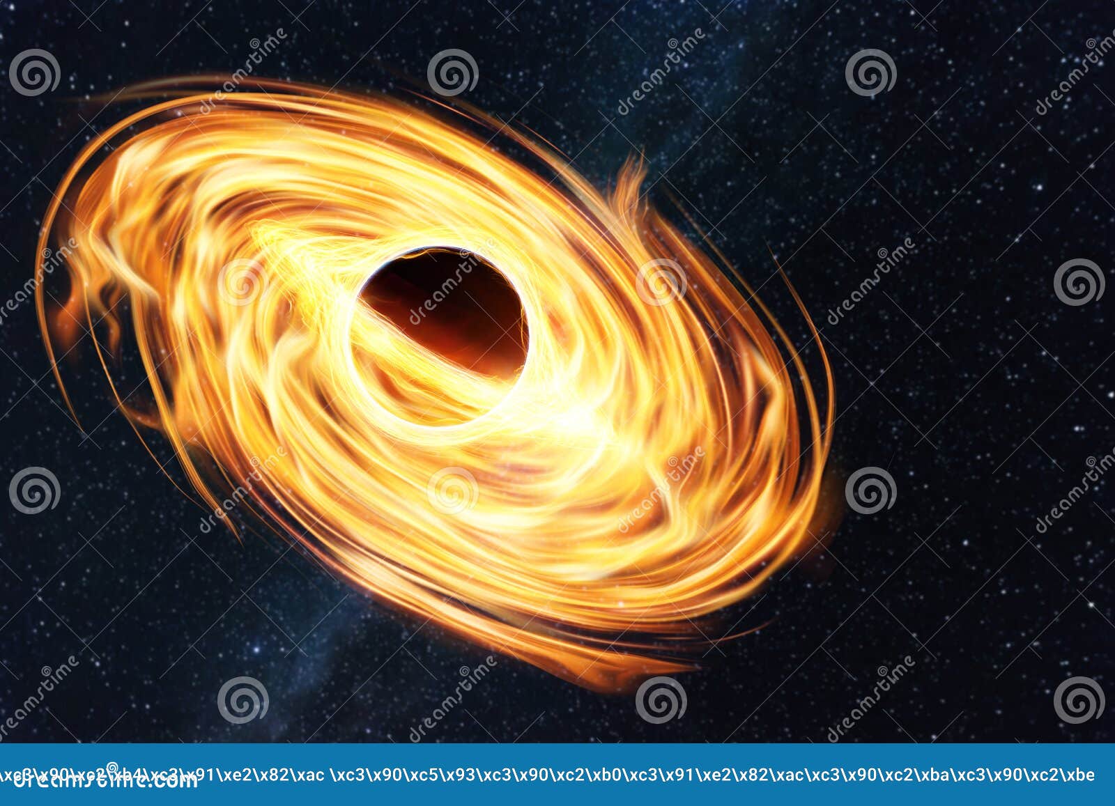 Glowing Hot Accretion Disk Orbiting Around Supermassive Black Hole ...