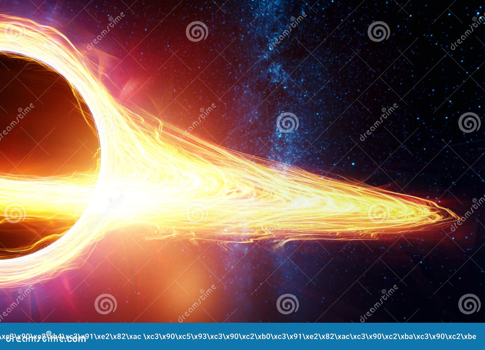Glowing Hot Accretion Disk Orbiting Around Supermassive Black Hole ...