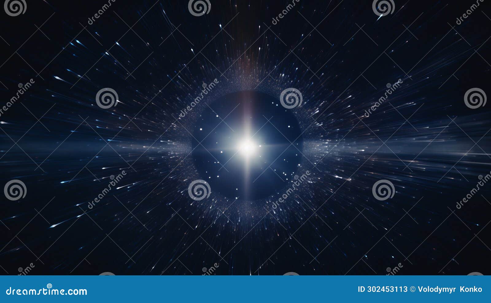 A Black Hole with a Bright Light Coming Out of it Stock Image - Image ...