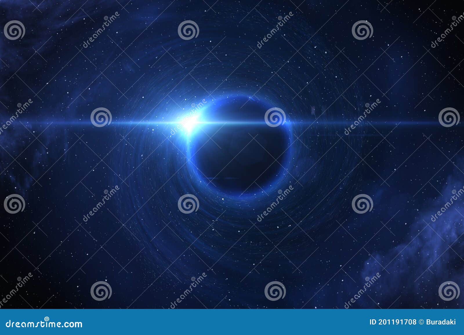 Black Hole Devours Star stock illustration. Illustration of planet ...