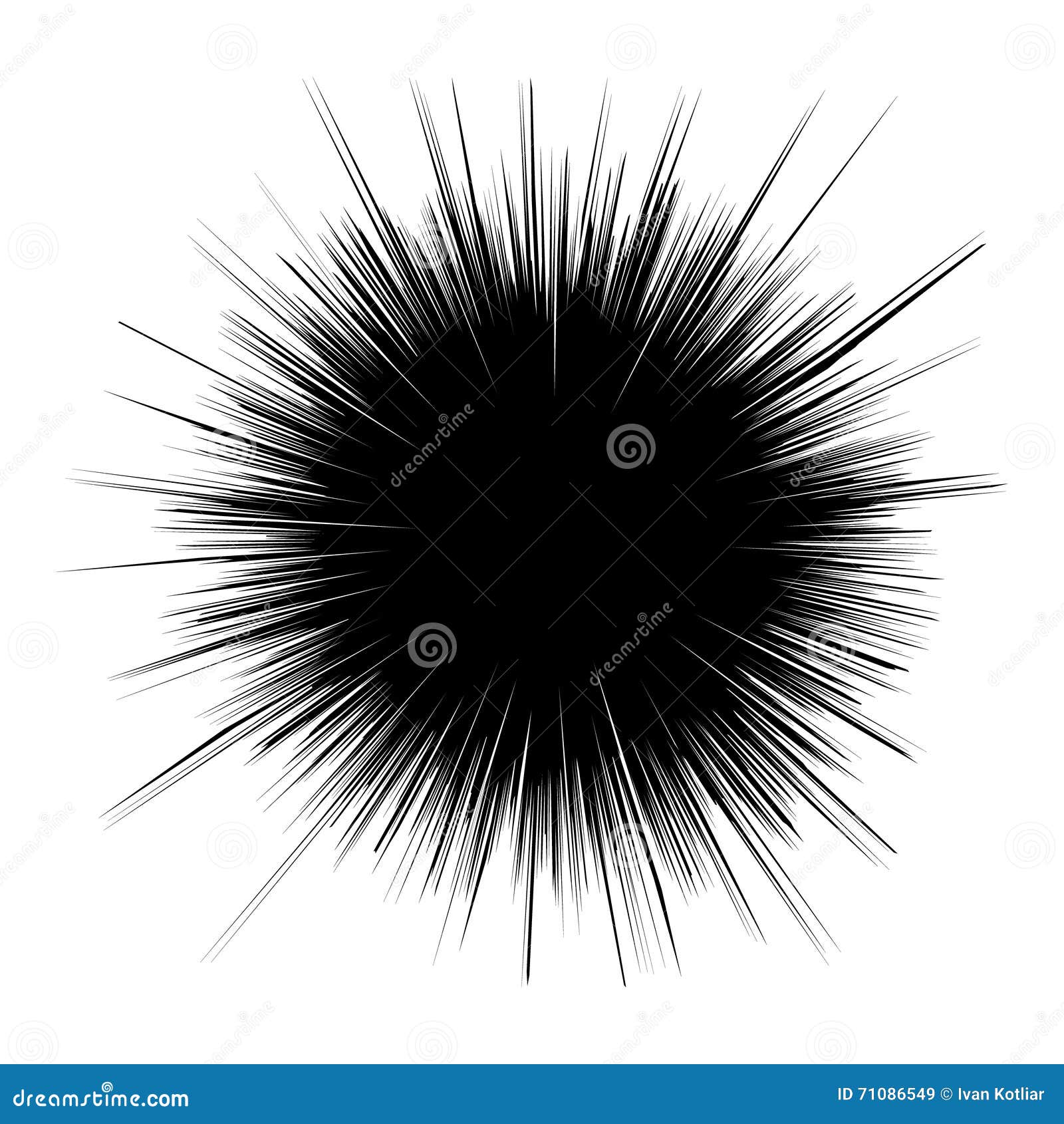 Black Hole Illustration. Illustration of Explosion Stock Vector ...