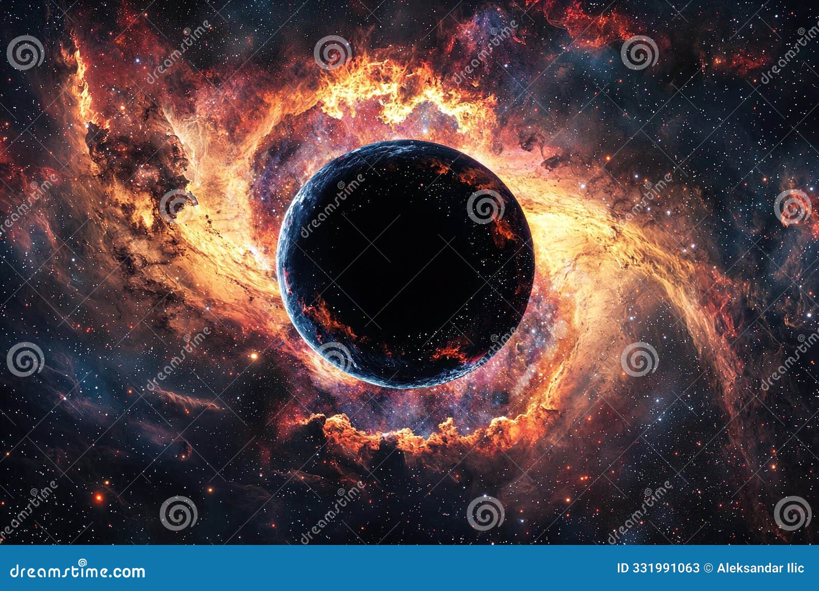 Black Hole in Outer Space. Abstract Universe, Space Wallpaper Stock ...