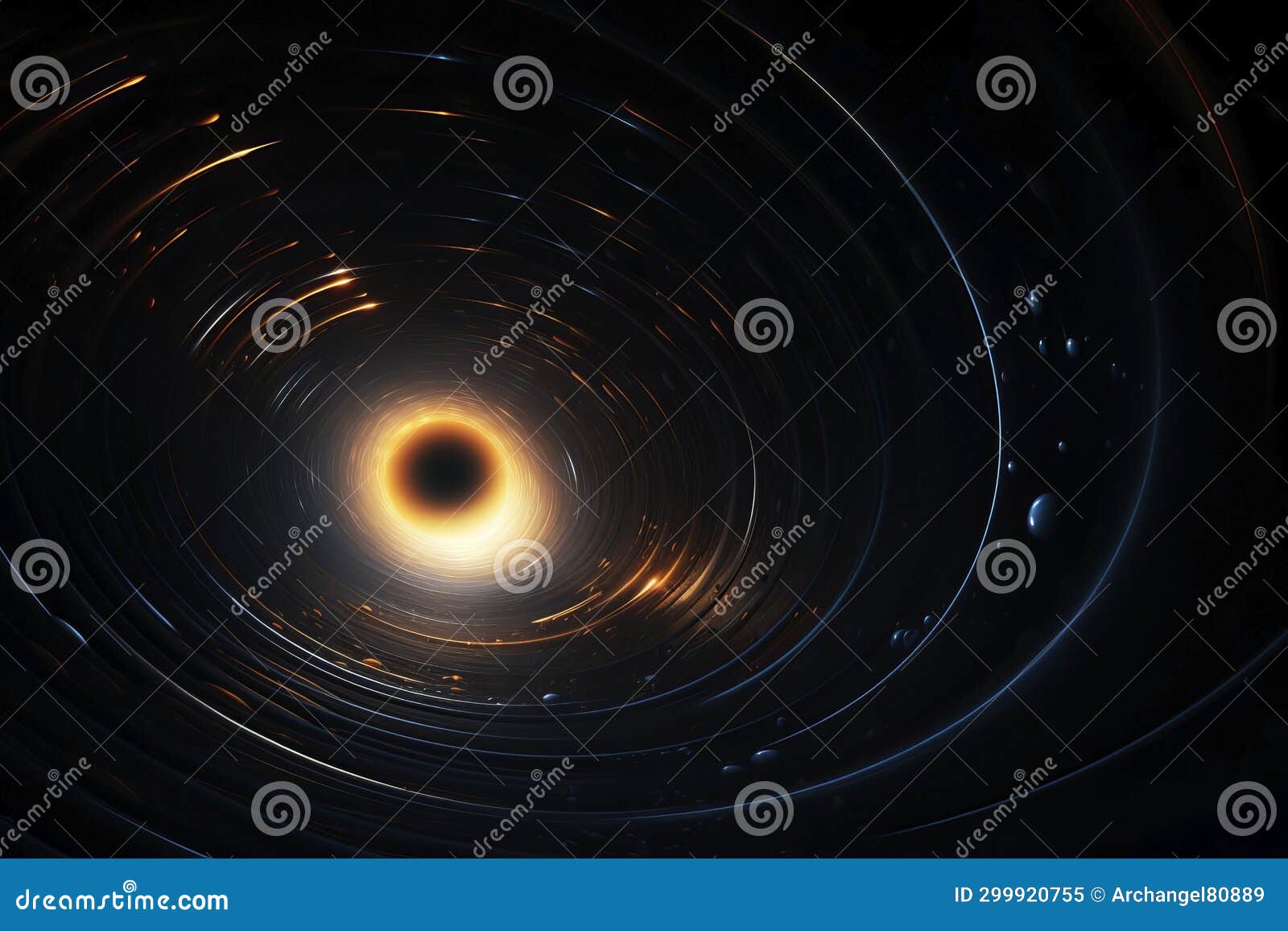 Black Hole in Outer Space. Generative AI Stock Image - Image of ...