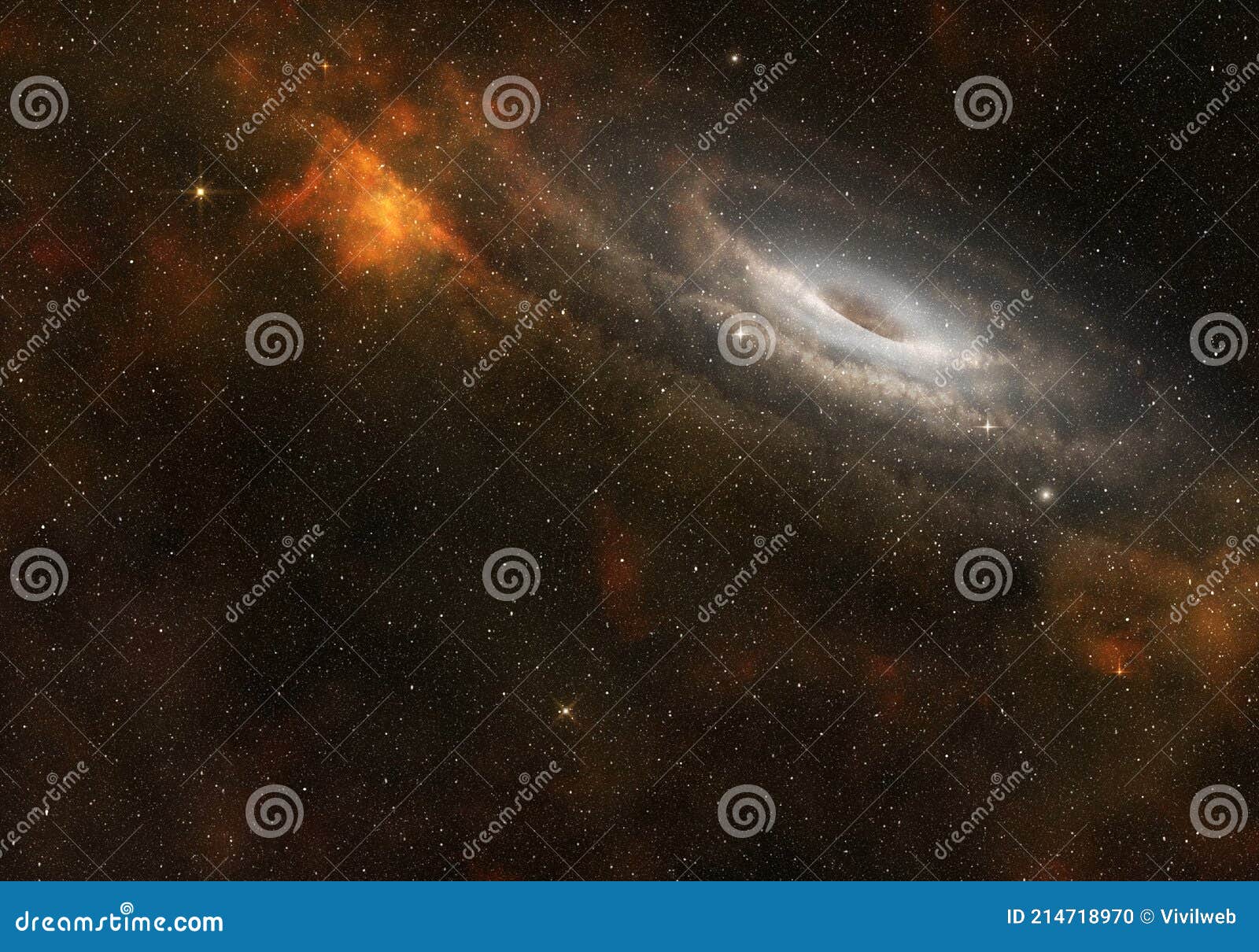 Black Hole in a Spiral Galaxy Stock Photo - Image of deep, effect ...