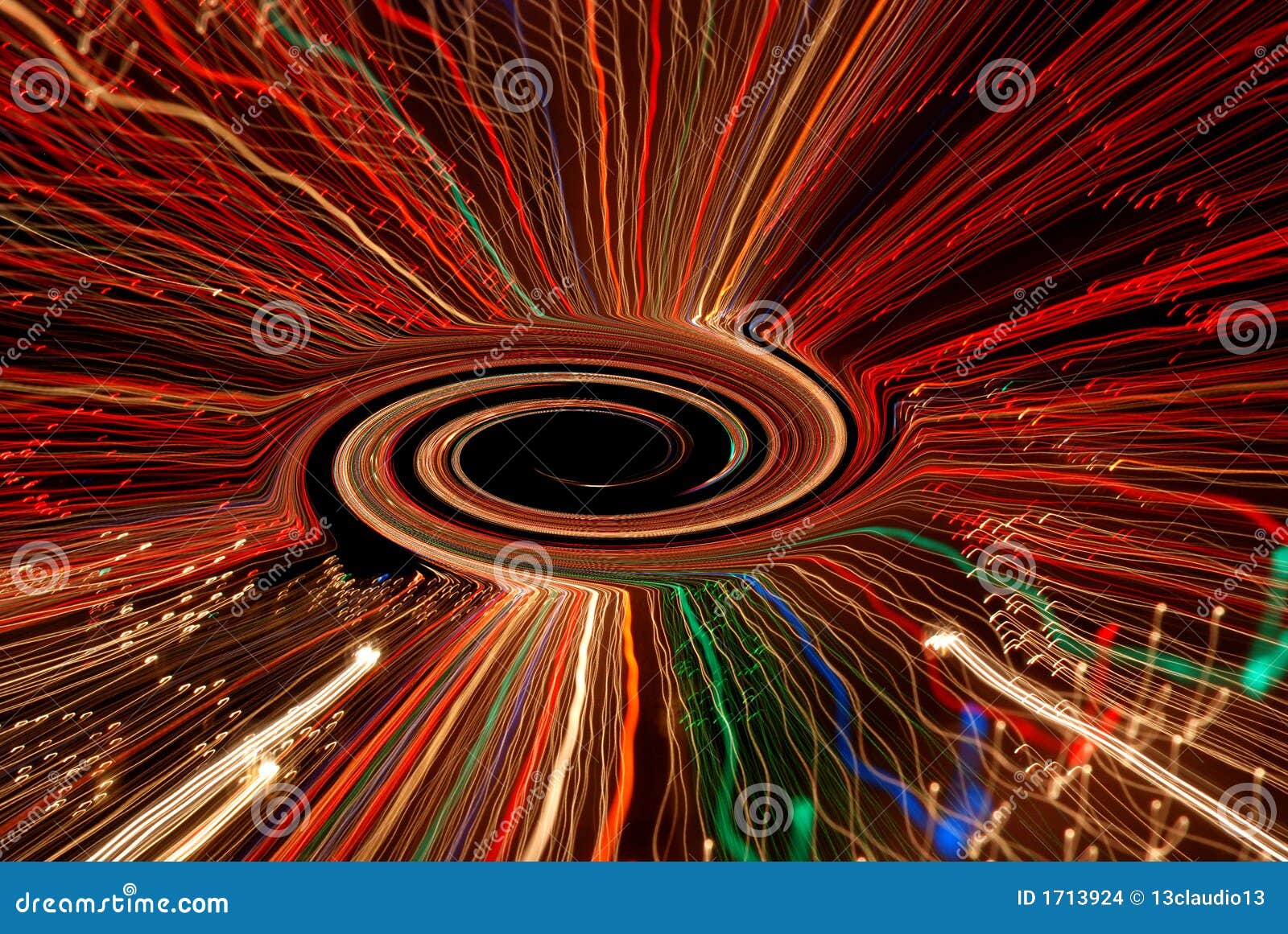 Black Hole Vortex in Space stock photo. Image of imagination - 1713924
