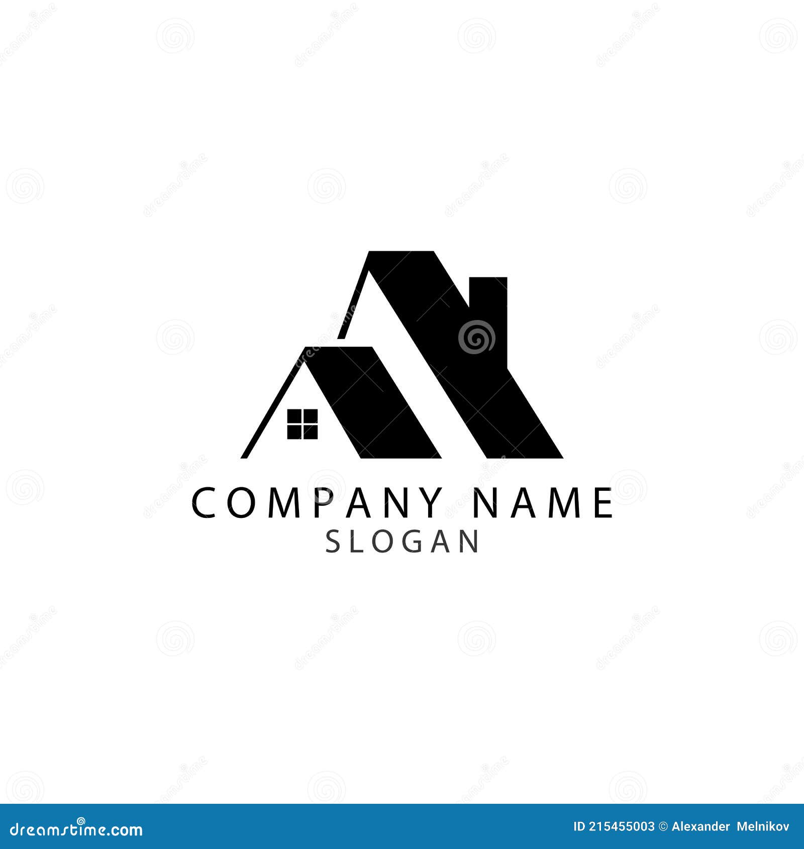 Black Home Company Logo Icon. Vector Illustration Eps 10 Stock Vector ...