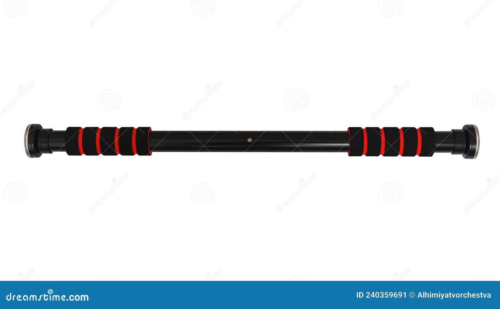 Black Horizontal Bar with Adjustable Length Isolated Stock Image ...