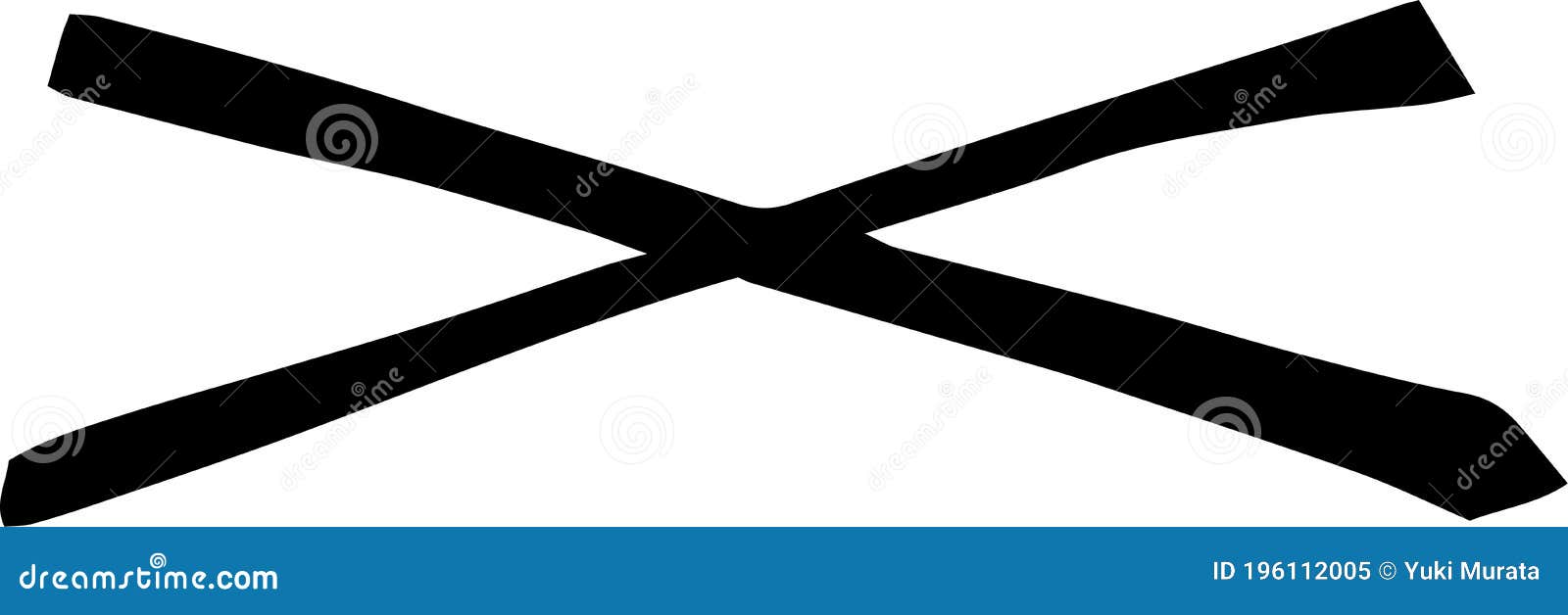 Black Horizontal Cross Mark Stock Vector - Illustration of space ...