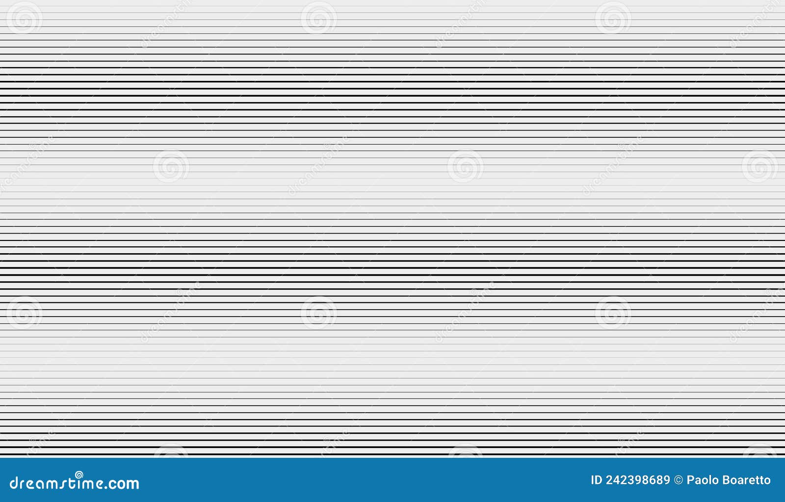 Black Horizontal Lines with Different Thickness. Stock Illustration ...