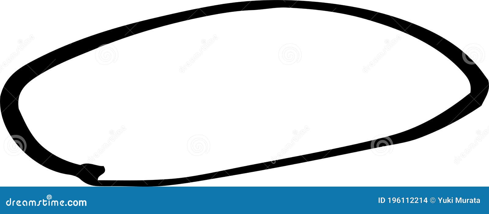 Black Horizontal Oval Illustration Stock Vector - Illustration of frame ...