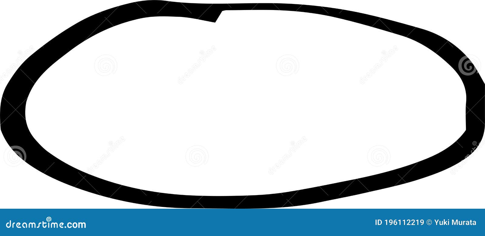 Black Horizontal Oval Illustration Stock Vector - Illustration of copy ...