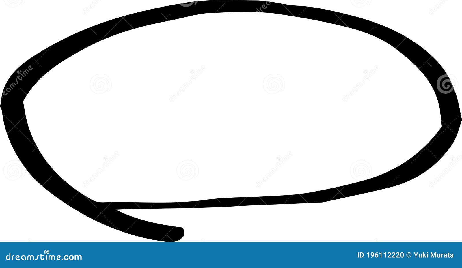 Black Horizontal Oval Illustration Stock Vector - Illustration of ...