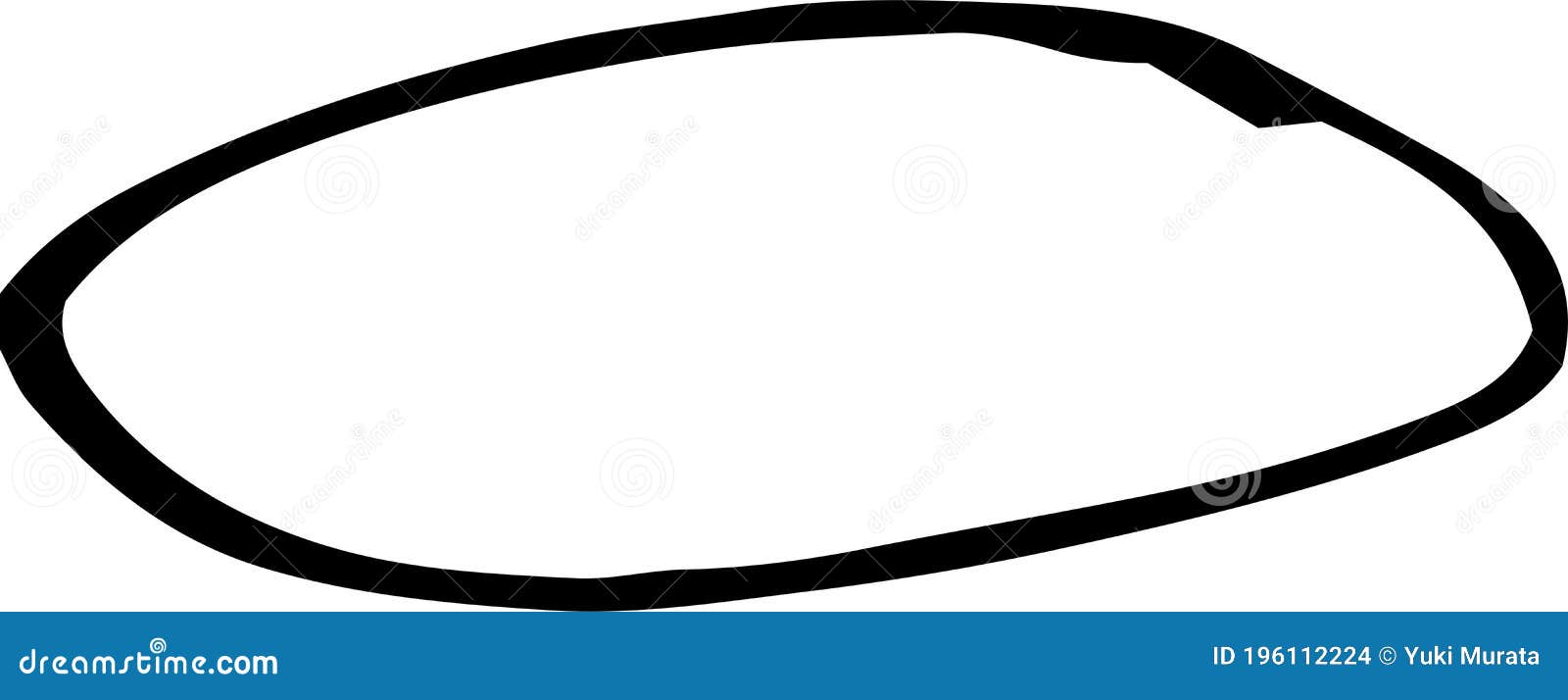 Black Horizontal Oval Illustration Stock Vector - Illustration of mark ...