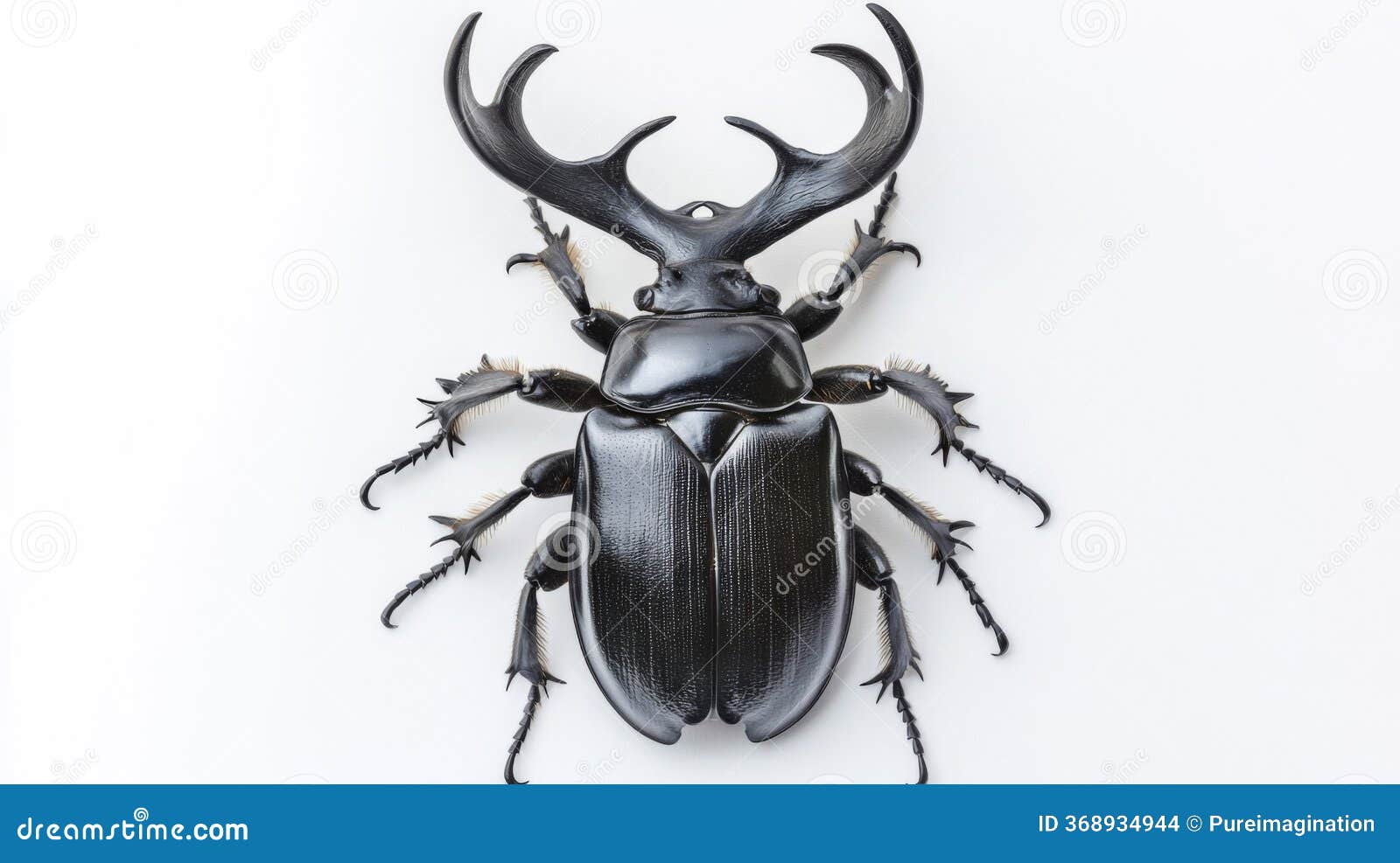 Horned Beetle Symbol Cartoon Set Bugs Linear Doodle Icon Folk Art ...