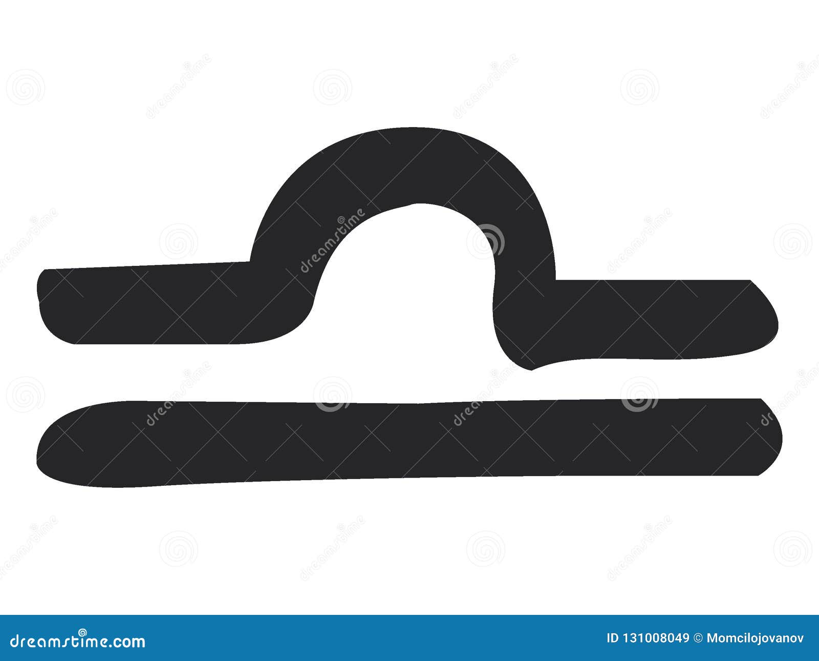 Black Horoscope Symbol of Libra Stock Vector - Illustration of black ...