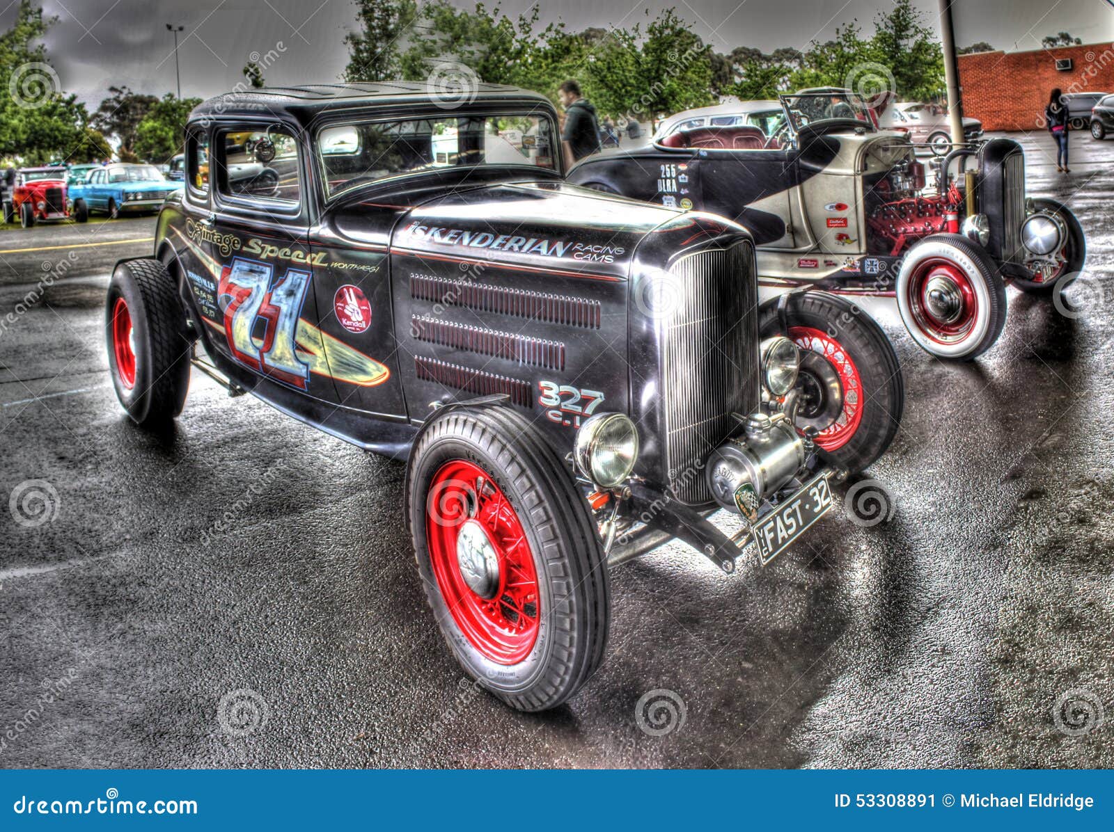 Black hot rod editorial photo. Image of rubber, show - 53308891
