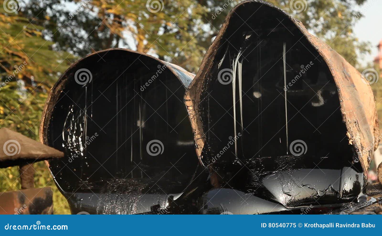 Black Hot Tar Bubbling Closeup Stock Video - Video of smoke, smoulder ...