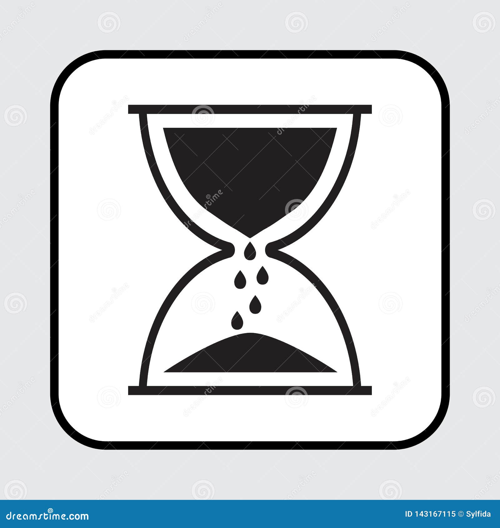 Black Hourglass Loading Clock, Pointer Hand And Arrow Mouse Cursors ...