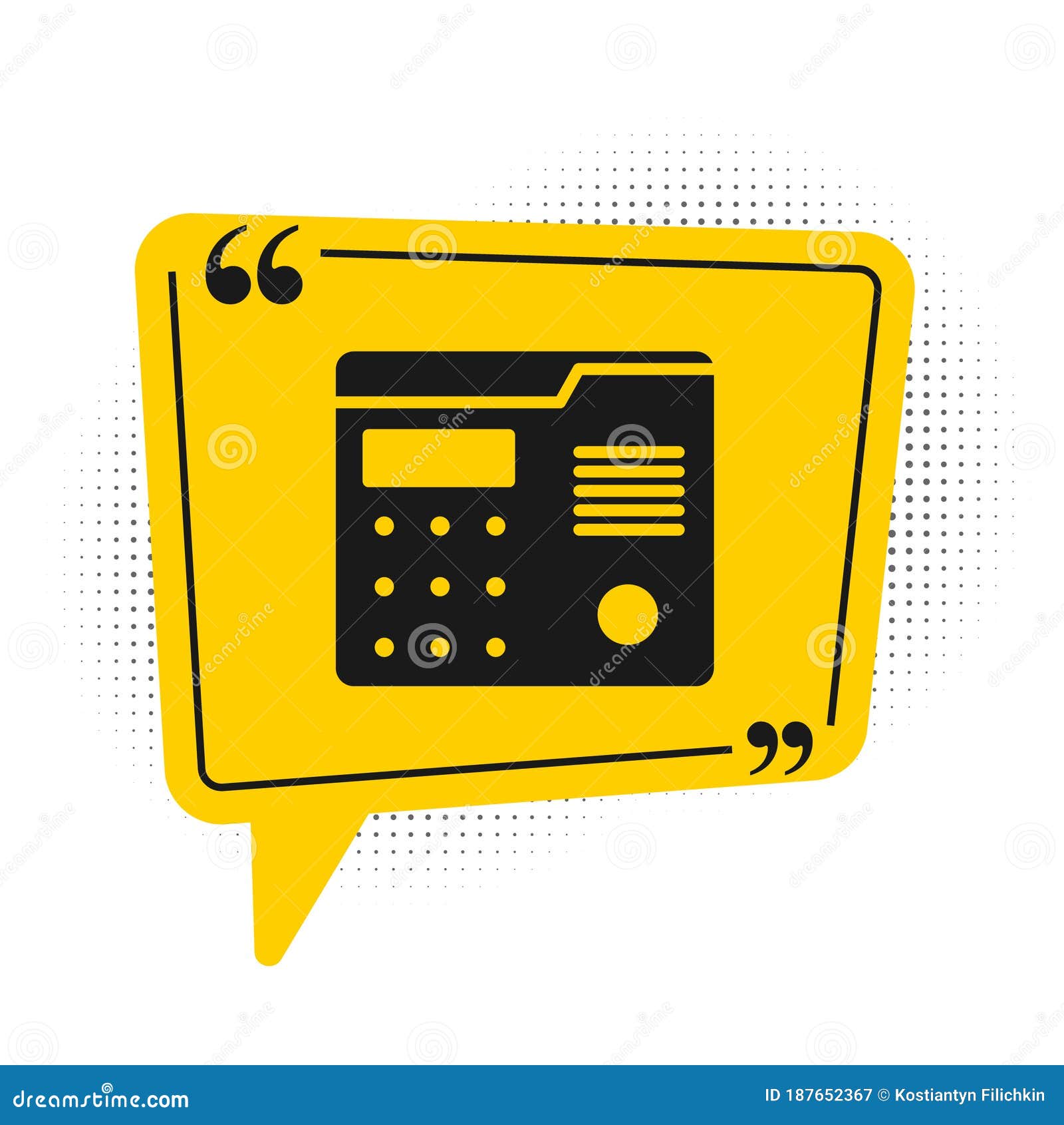Intercom Vector On-door Communication Equipment In House Illustration ...