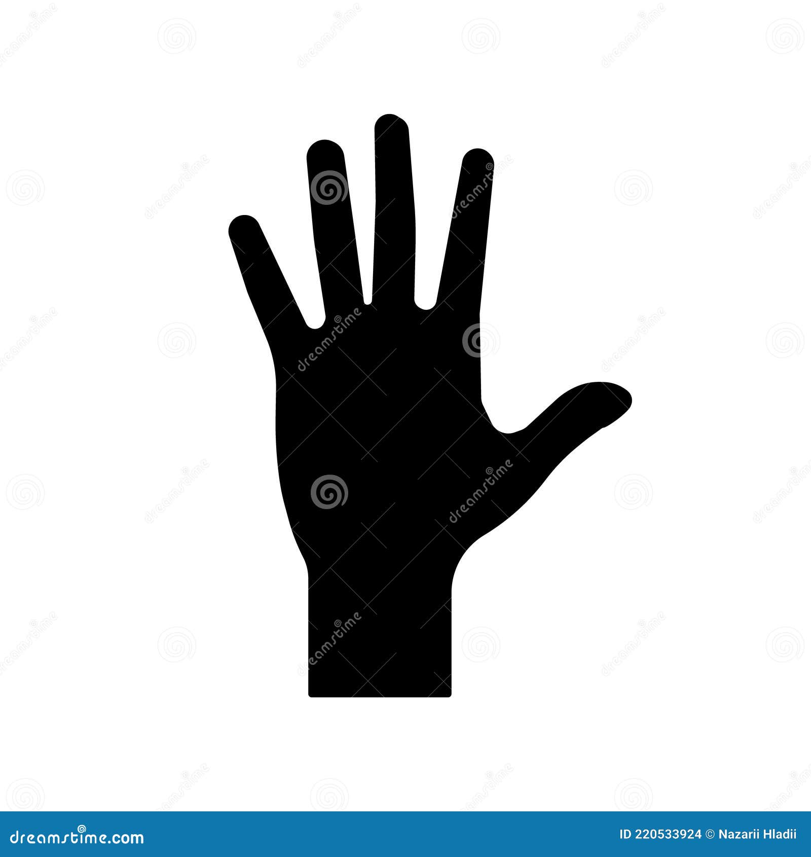 Black Human Hand Silhouette Icon. Vector Illustration. EPS 10. Stock ... Black Human Hand Silhouette Icon. Vector Illustration. EPS 10. Stock ...