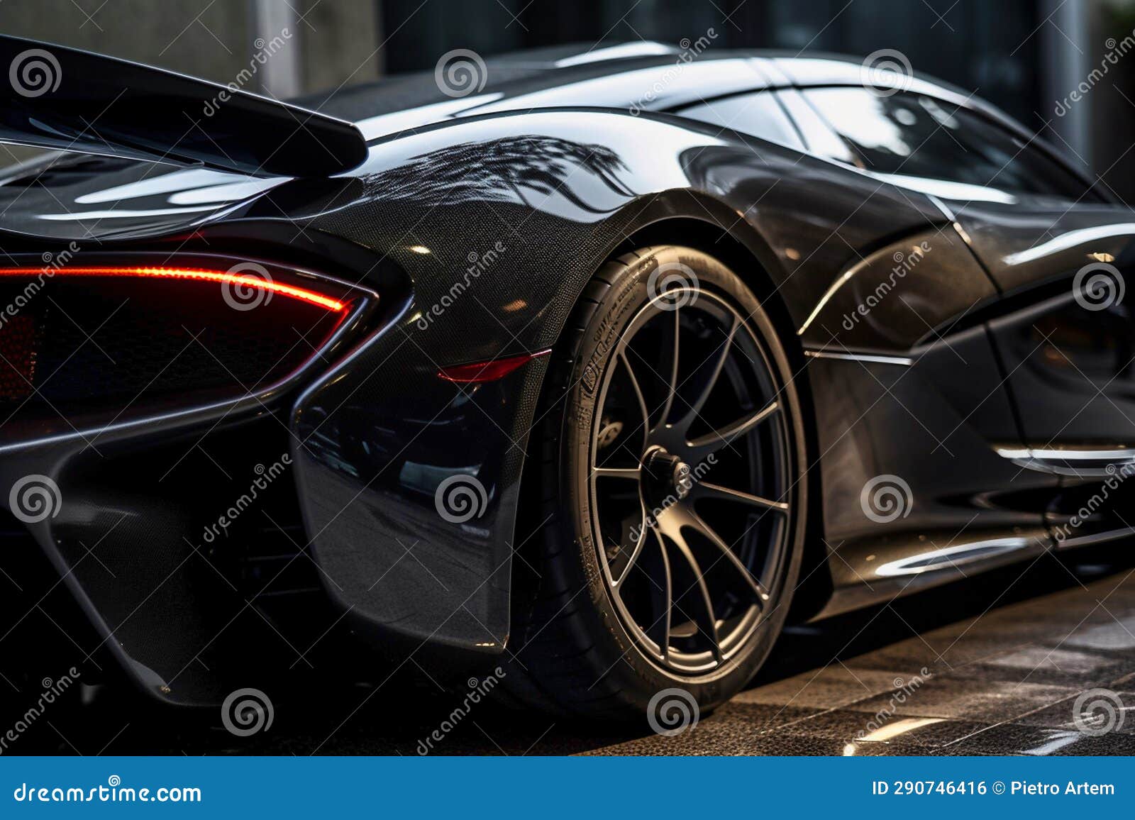 Black Hypercar Close-up, Generative AI Stock Photo - Image of hypercar ...