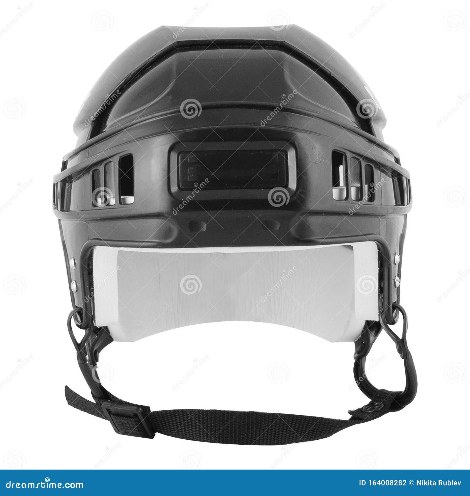 White Ice Hocket Helmet Isolated On White Background Royalty-Free Stock ...