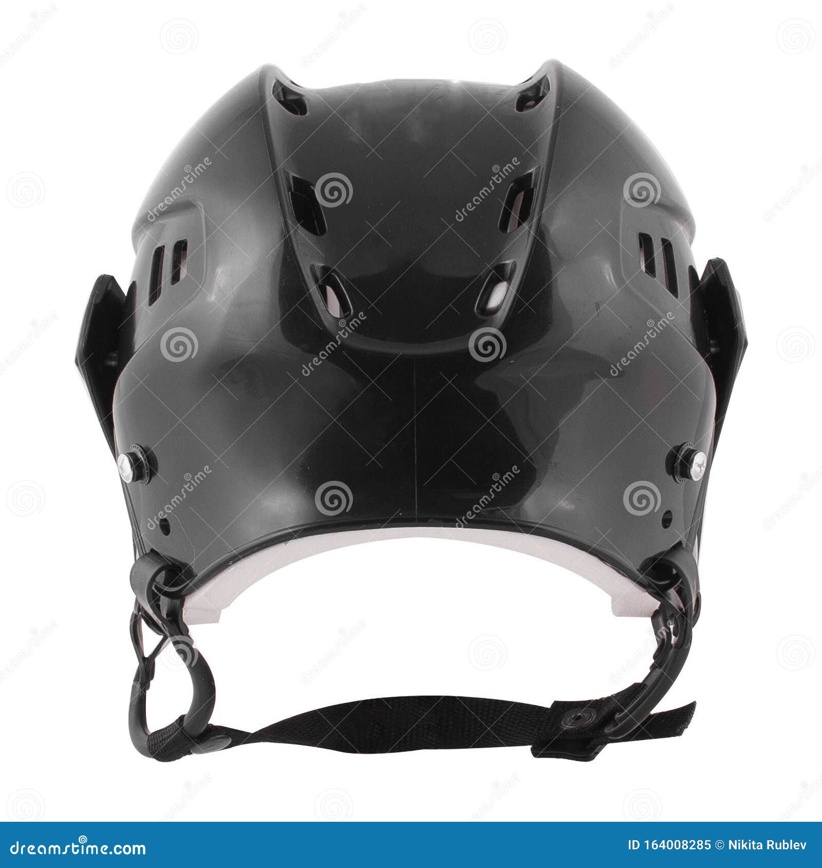 White Ice Hocket Helmet Isolated On White Background Royalty-Free Stock ...