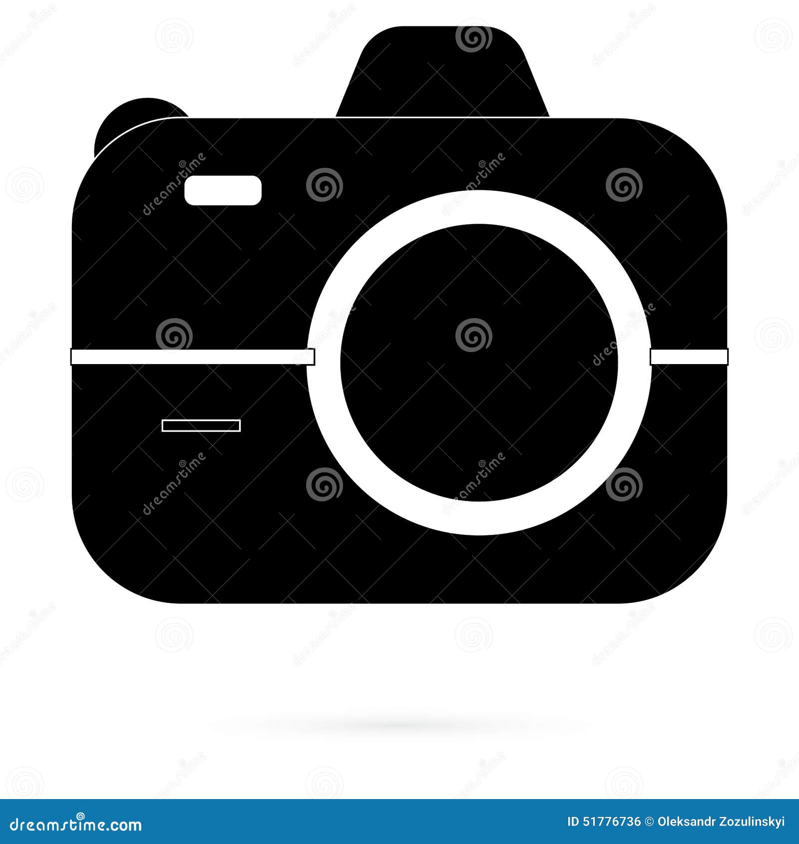 Black Icon camera. Raster stock illustration. Illustration of ...