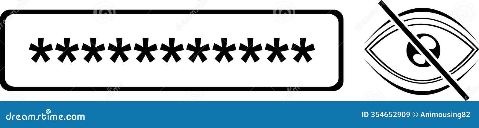 See And Unsee Eye Icon Cartoon Vector | CartoonDealer.com #278091815