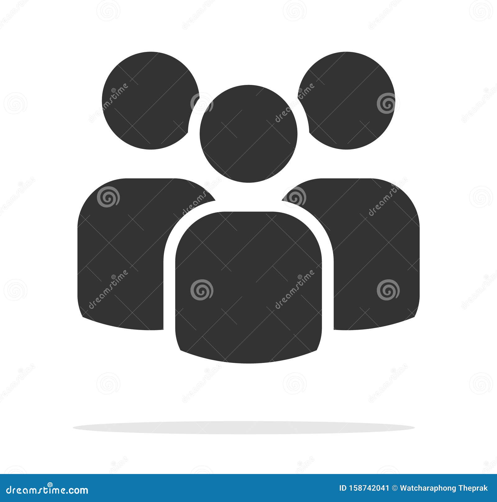 Black Icon group people stock vector. Illustration of leadership ...