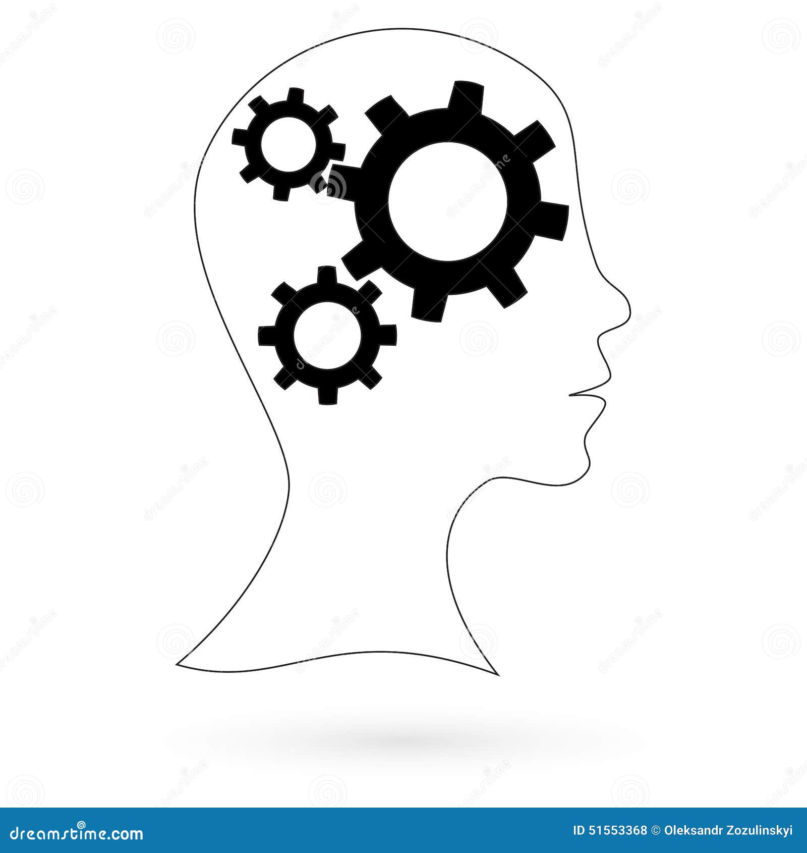 Black icon head. Vector stock vector. Illustration of design - 51553368