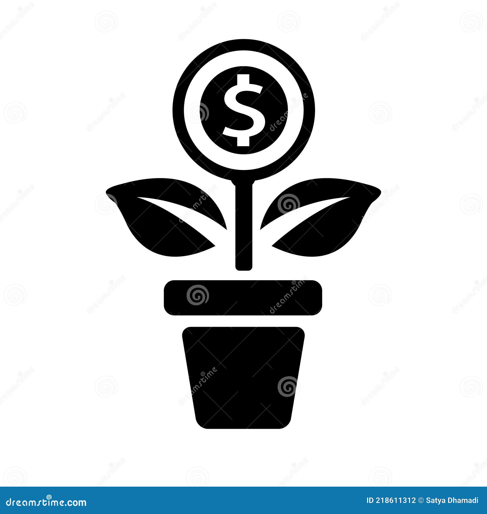 Black Icon for Investment Theme, Investment Vector Collection, Black ...
