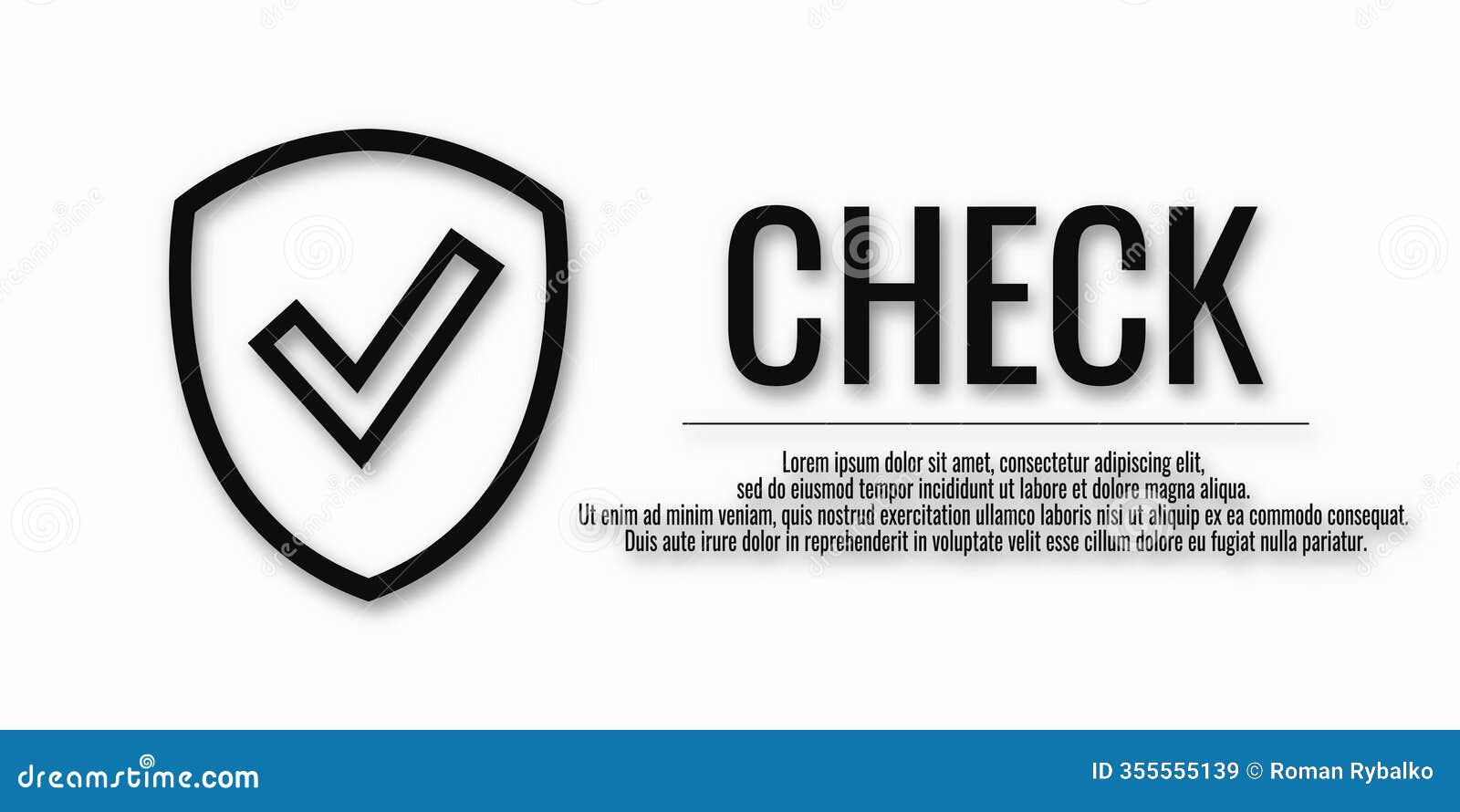 Black Icon of a Shield and a Check Mark with the Text SHIELD ...