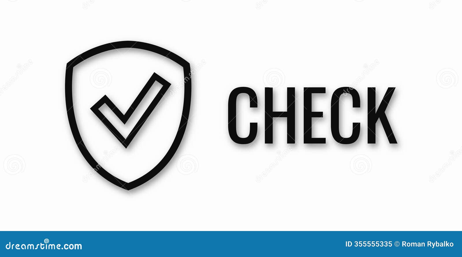 Black Icon of a Shield and a Check Mark with the Text SHIELD ...