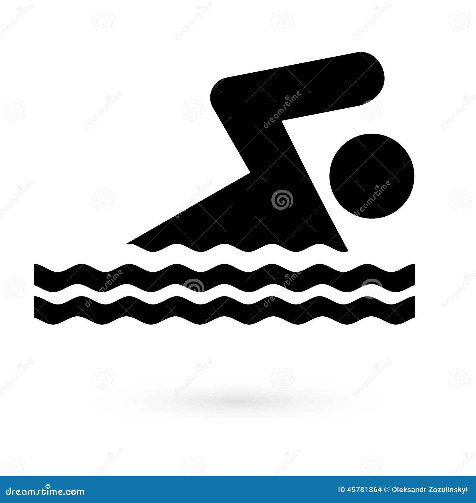 Mix Icon For Swimmer, Swim And Float Cartoon Vector | CartoonDealer.com ...