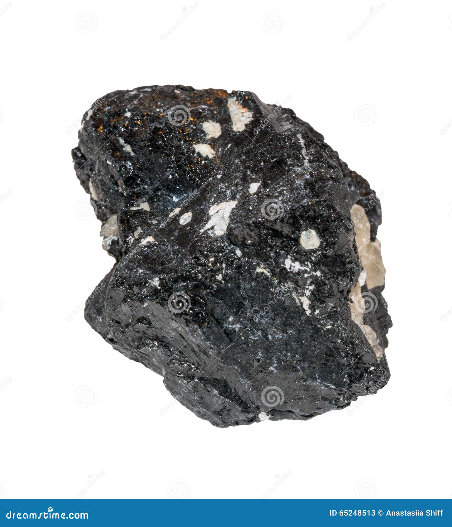 Raw Ilmenite Stone On Dark Background Royalty-Free Stock Photography ...