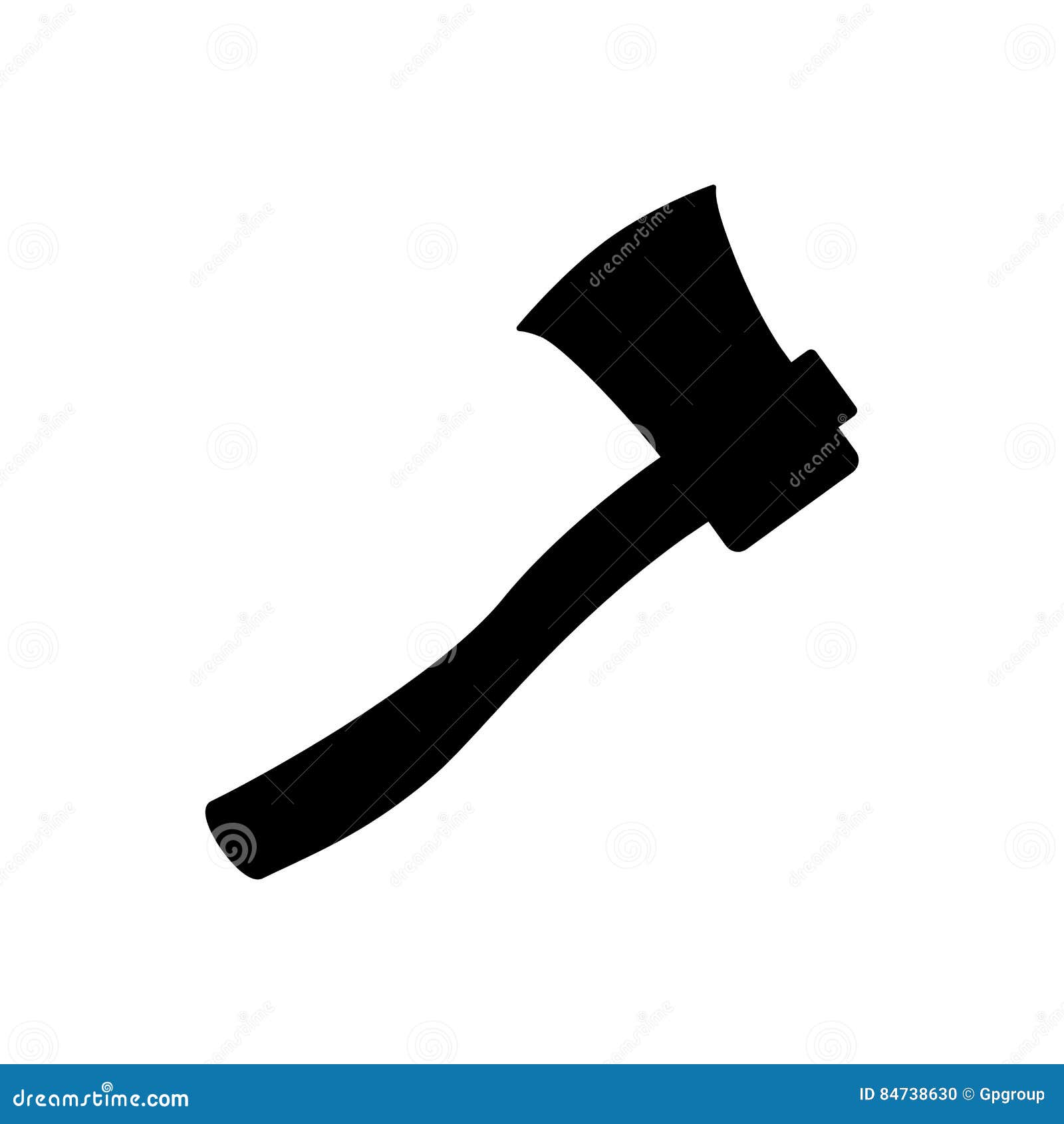 Black Image Silhouette with Ax Stock Vector - Illustration of talar ...