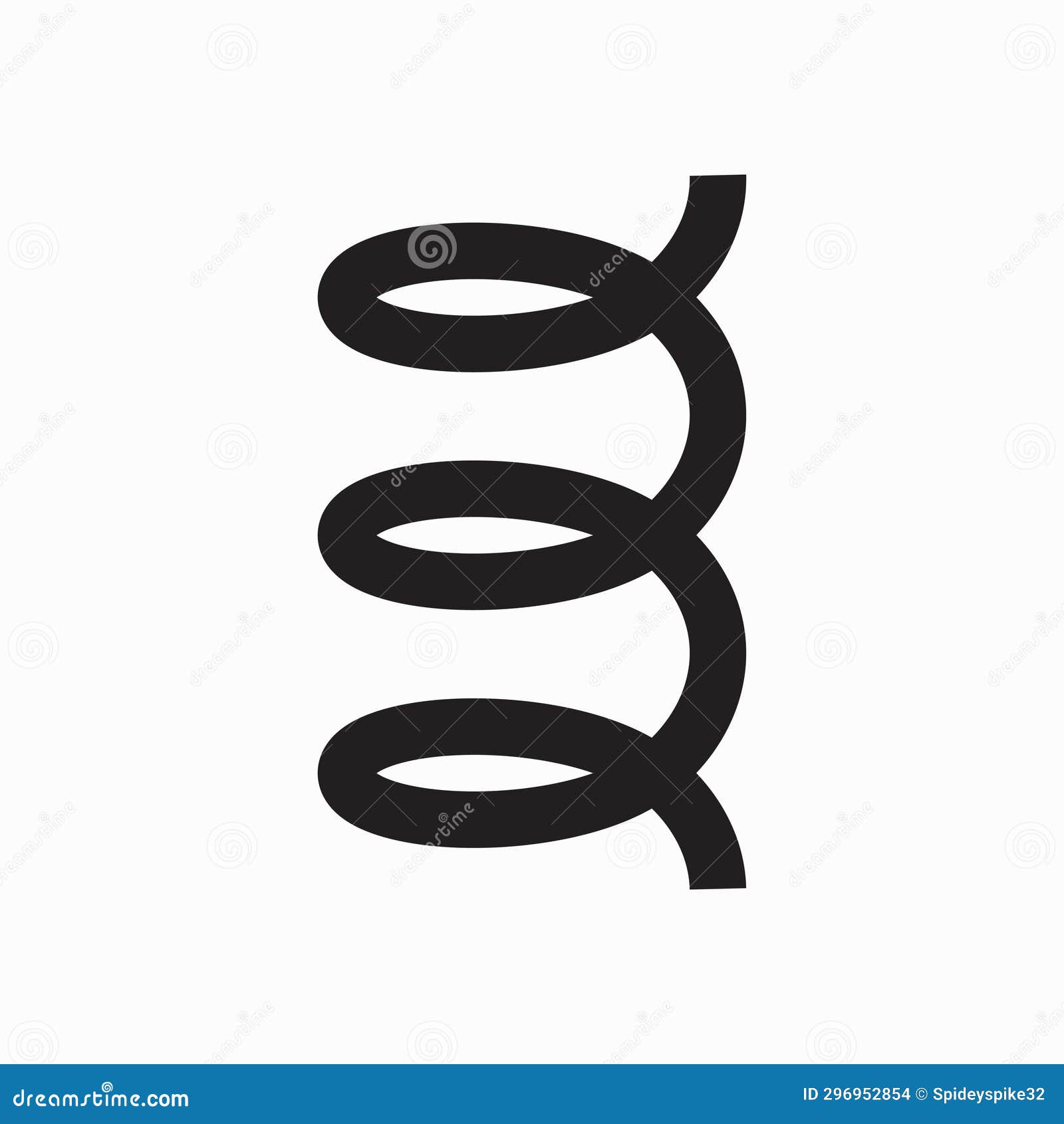 A Black Image of Spring. Isolated Vector Illustration Stock ...