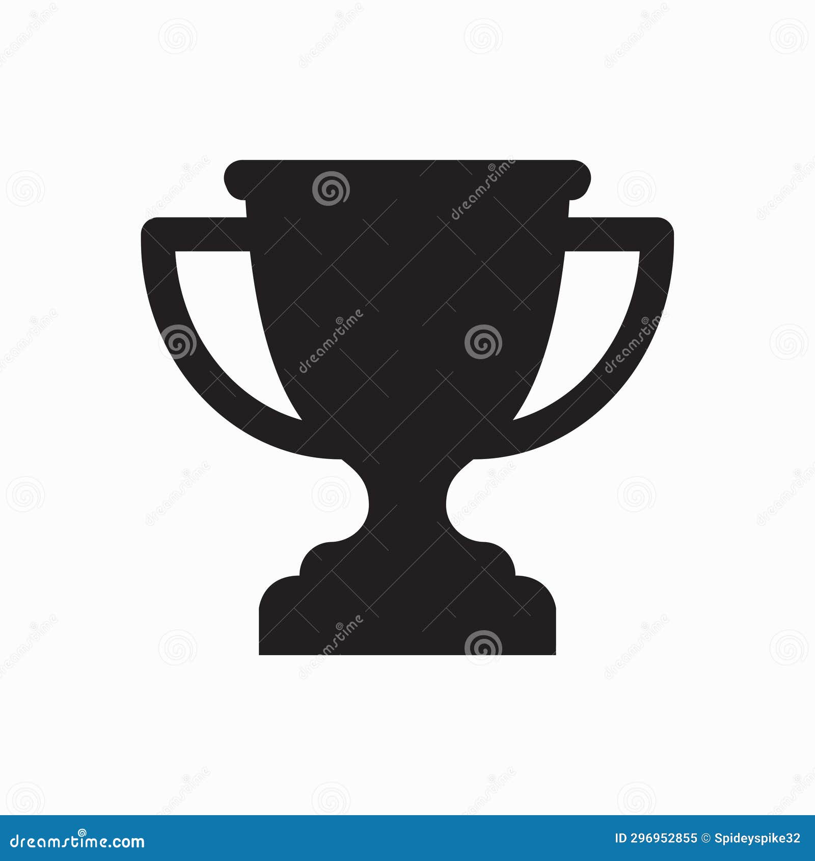 A Black Image of Trophy. Isolated Vector Illustration Stock ...