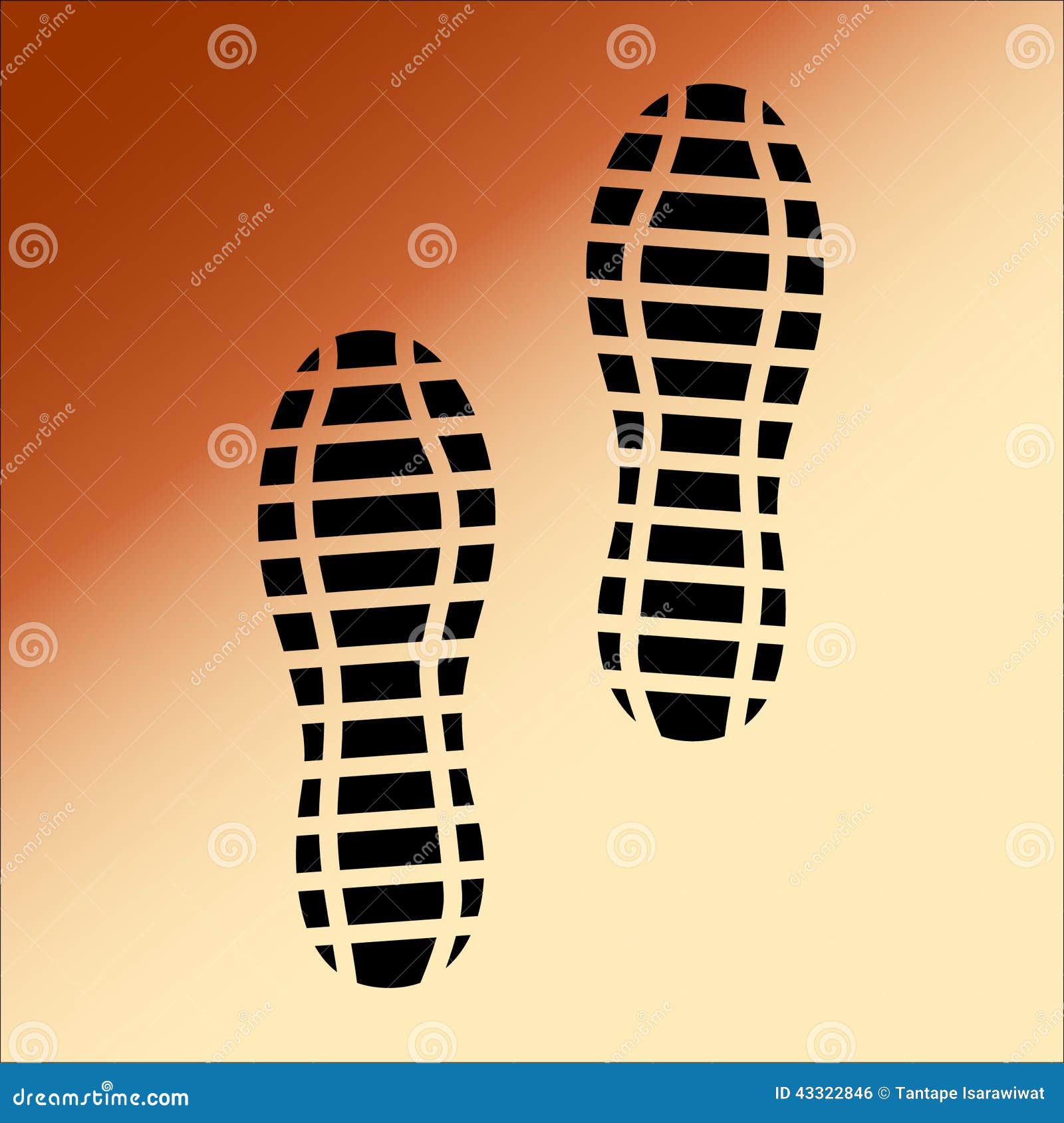 Imprint Soles Shoe Sign Icon. Shoe Print Symbol. Do Not Step. Red ...