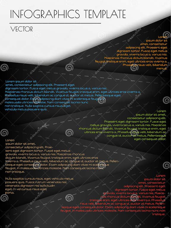 Black infographics stock illustration. Illustration of brochure - 40516138