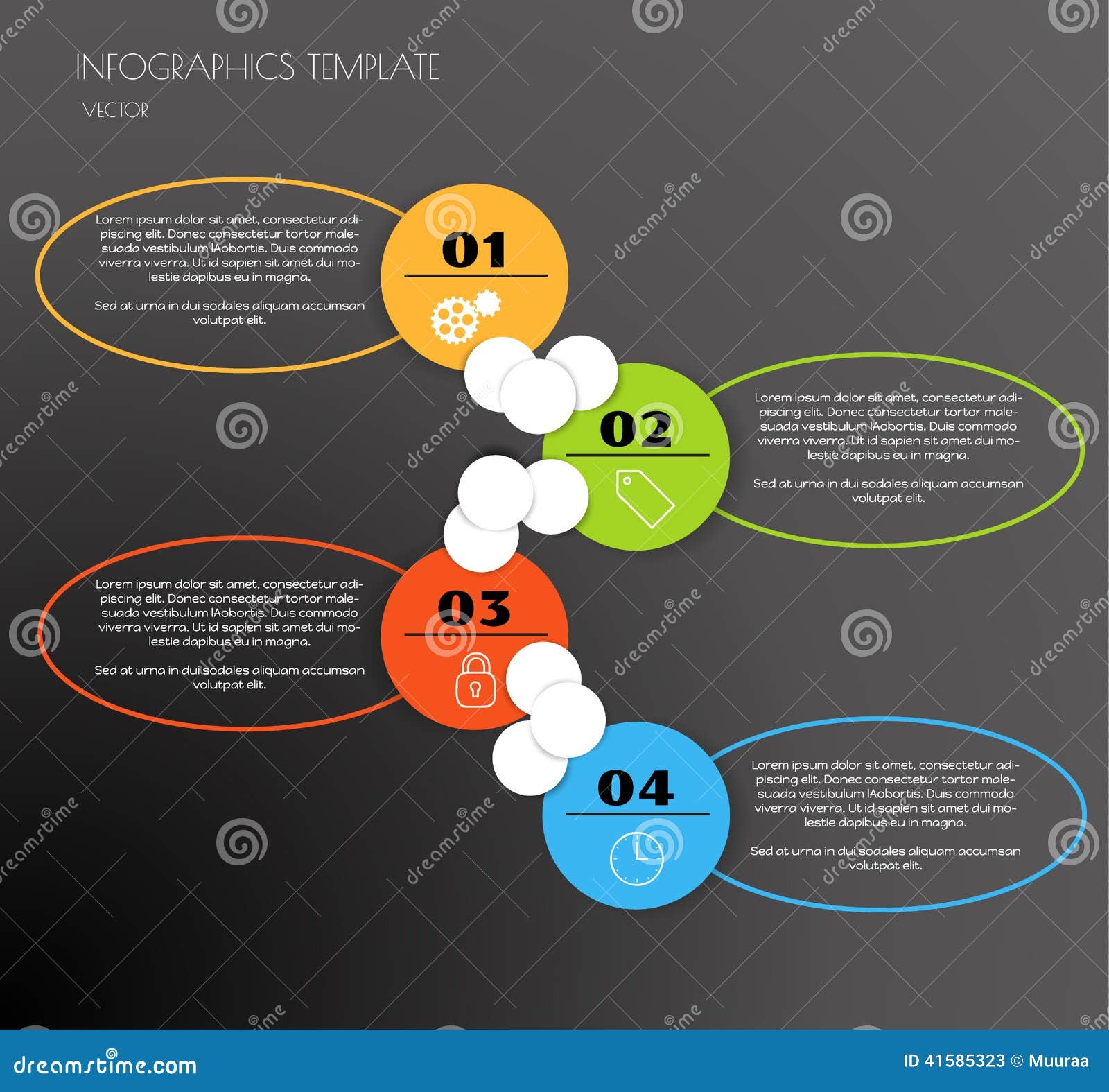 Black infographics stock vector. Illustration of brochure - 41585323