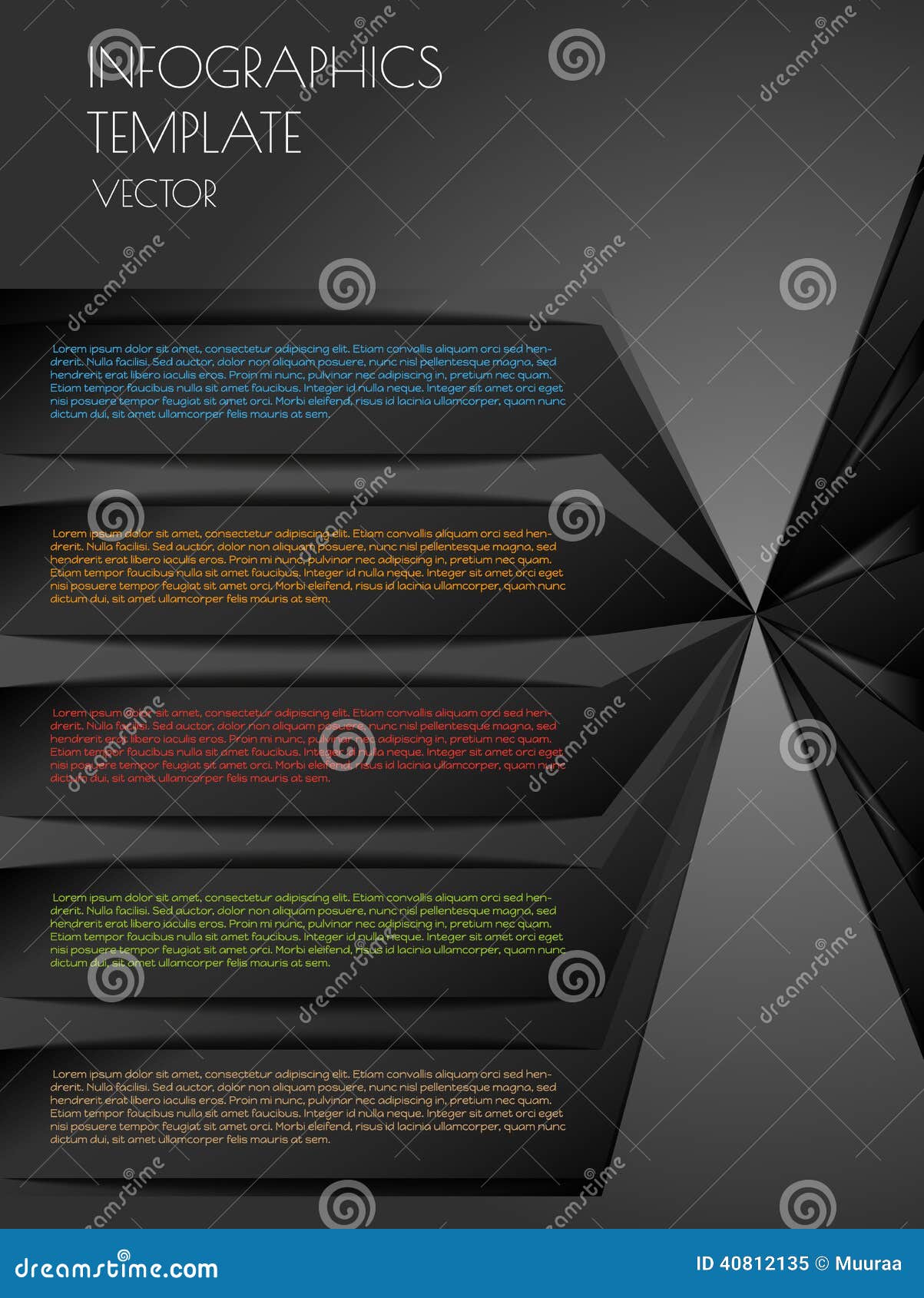 Black infographics stock vector. Illustration of education - 40812135