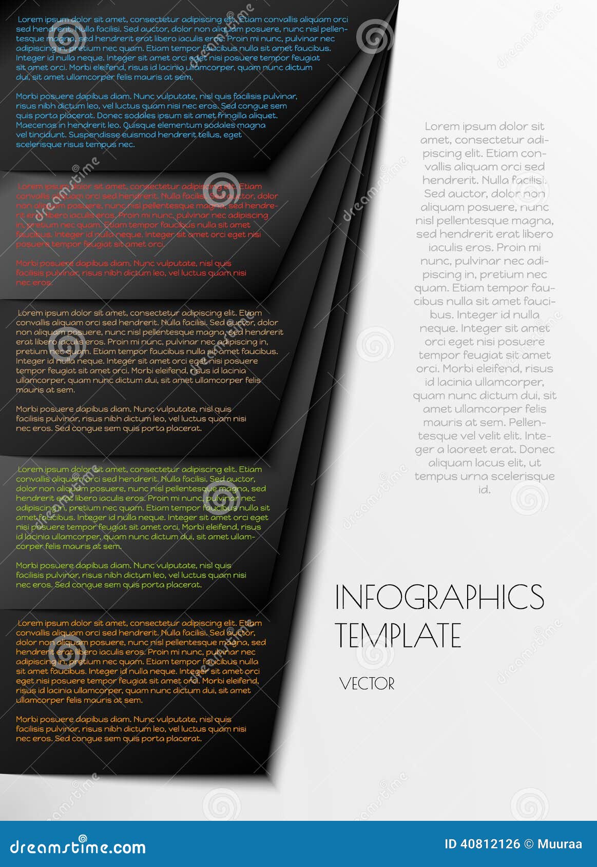 Black Infographics on White Background Stock Vector - Illustration of ...