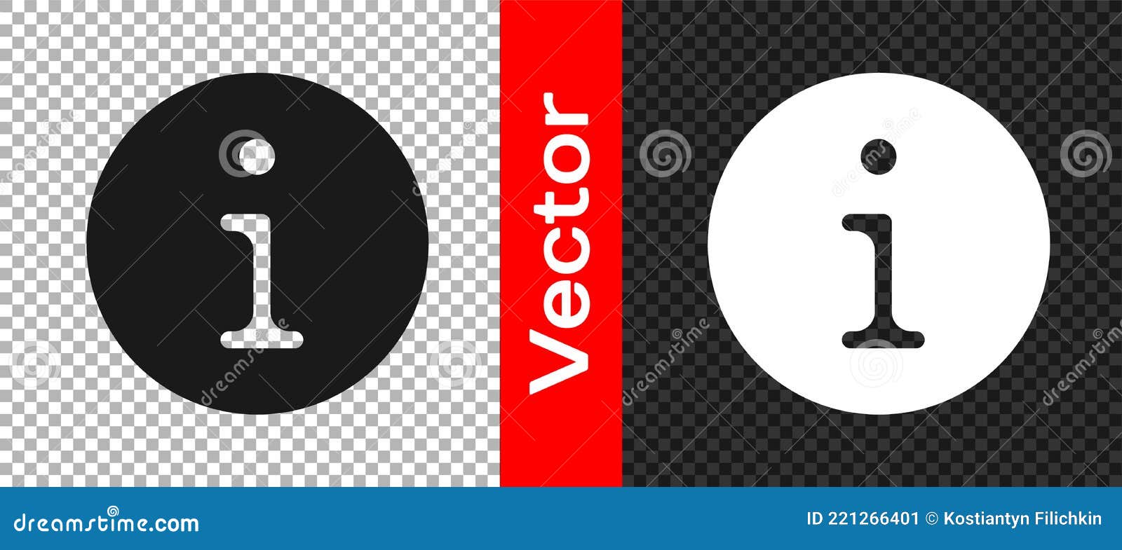 Black Information Icon Isolated on Transparent Background. Vector Stock ...
