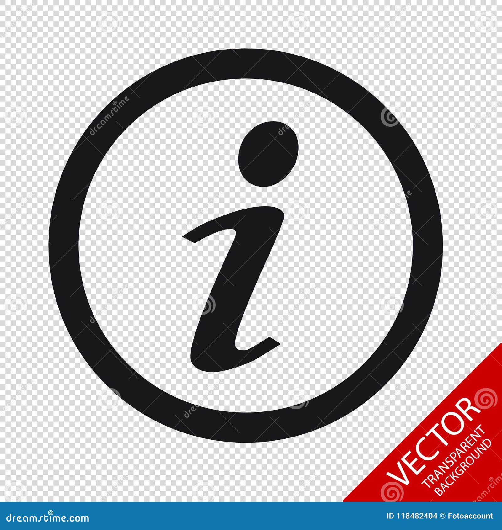 Information Vector Icon - Isolated on Transparent Background Stock ...