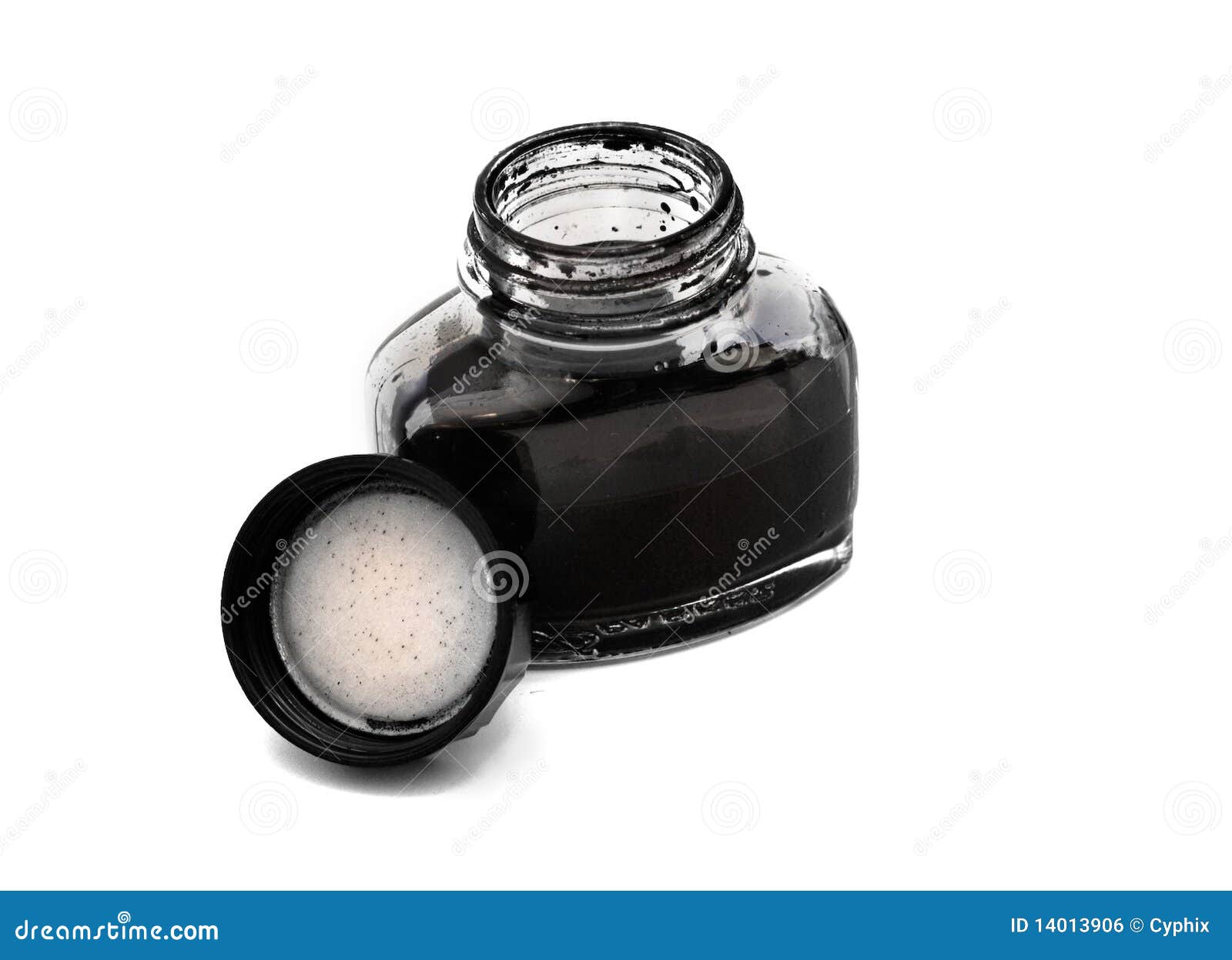Black Ink stock photo. Image of inkwell, inkstand, object - 14013906